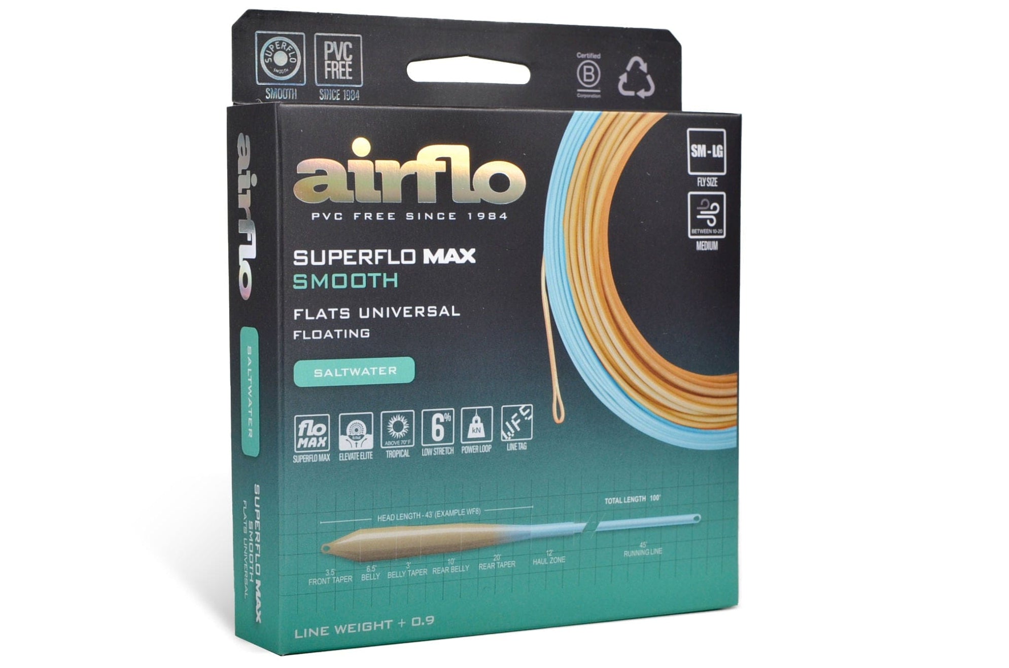 Airflo Superflo Max Flats Universal Taper Saltwater Fly Line | Trident ...