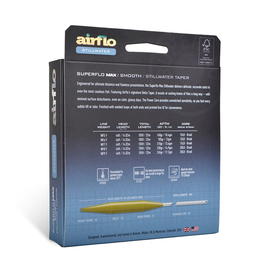 Airflo Superflo Max Stillwater Taper Fly Line | Trident Fly Fishing