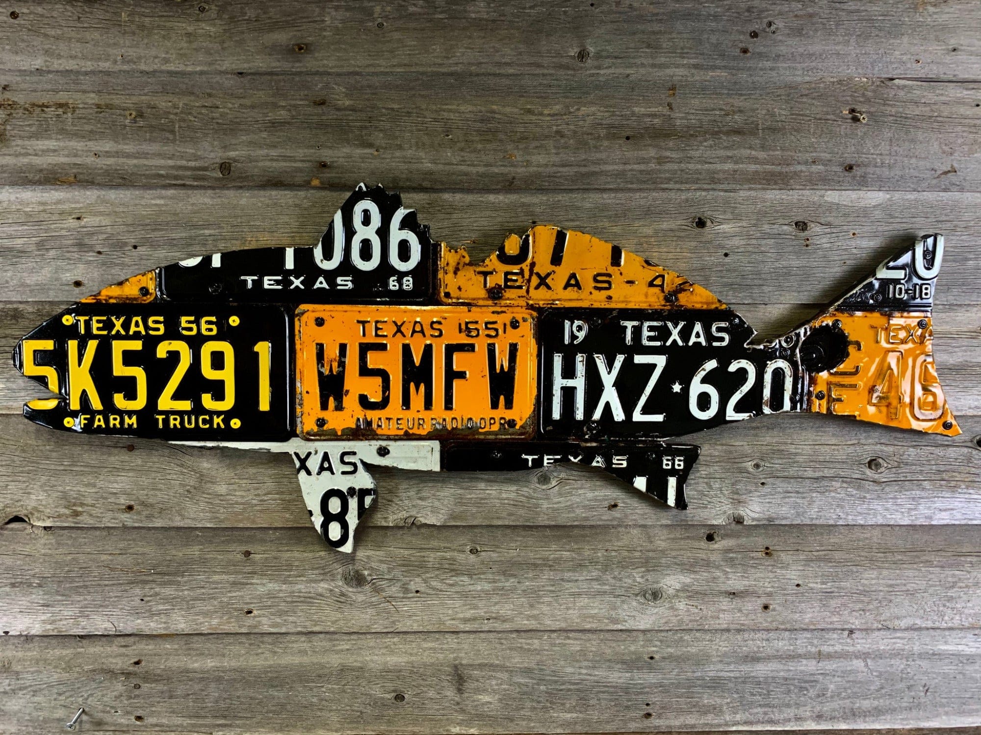 Texas Redfish License Plate Artwork | Trident Fly Fishing