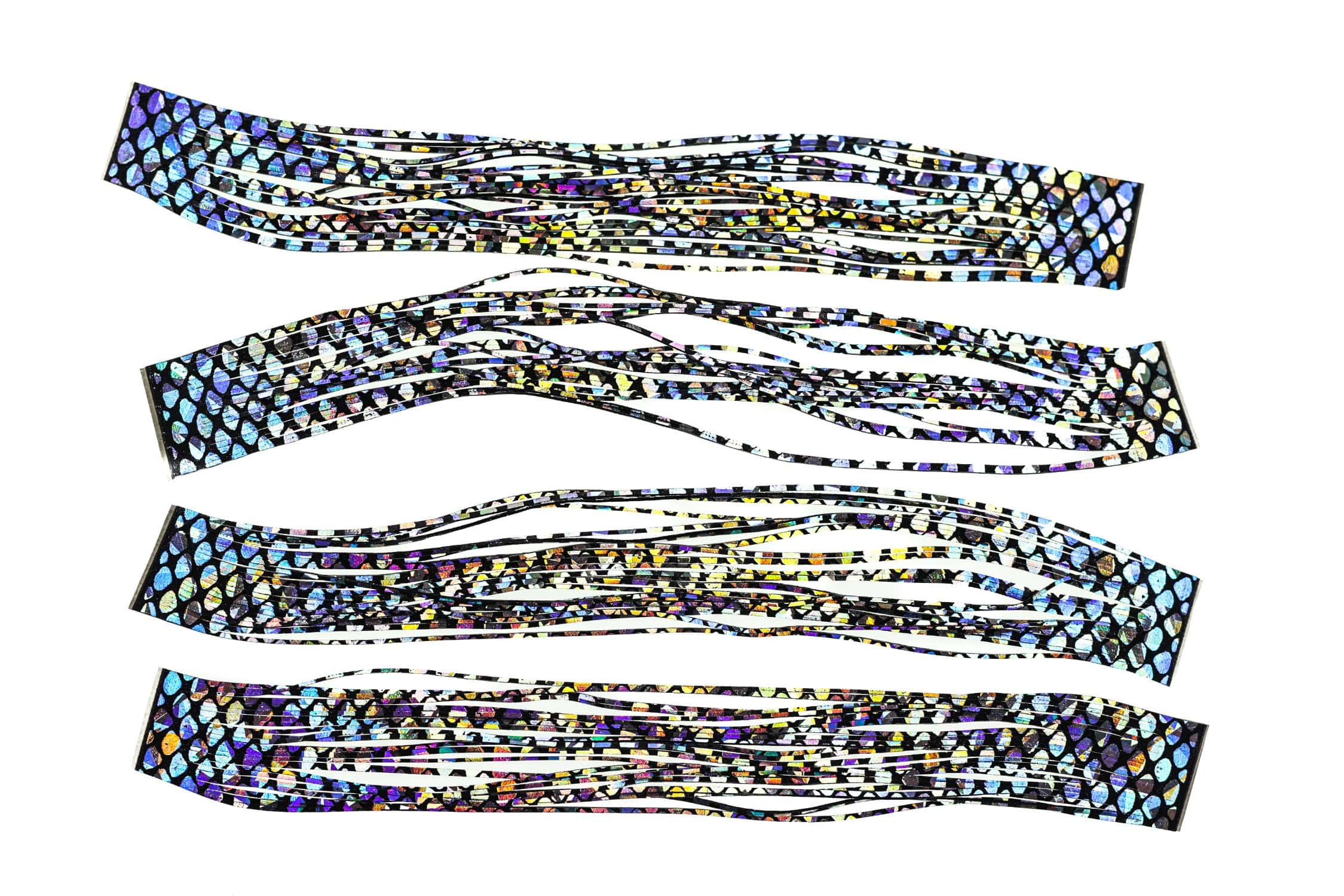 Hareline Barred Rainbow Shimmer Legs | Trident Fly Fishing